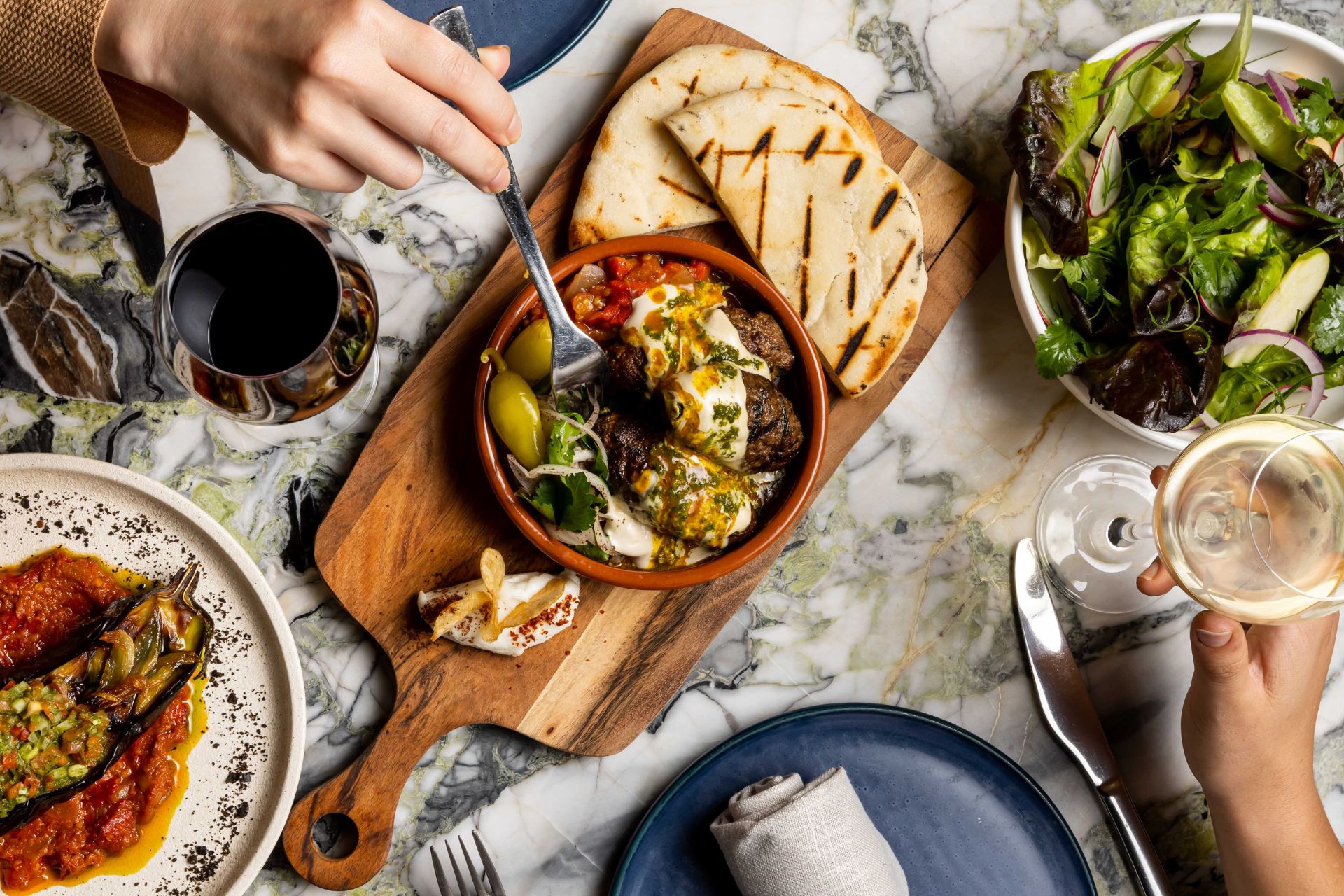 Pre-Show Feast at Tayim | The Rocks